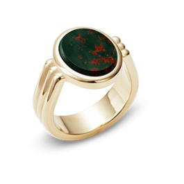 Stone Set Era Oval Signet Ring | Rebus Signet Rings